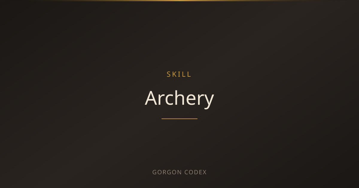 Project Gorgon Archery — Abilities, Trainers & Leveling Guide | Project ...