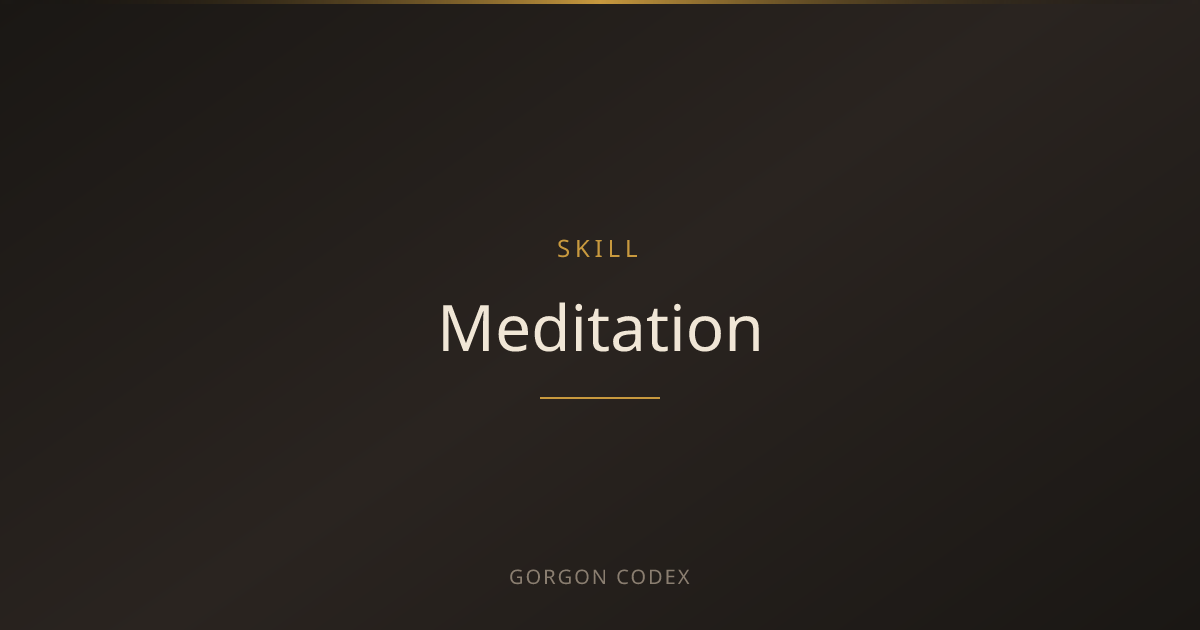 Project Gorgon Meditation — Recipes, Trainers & Leveling Guide ...